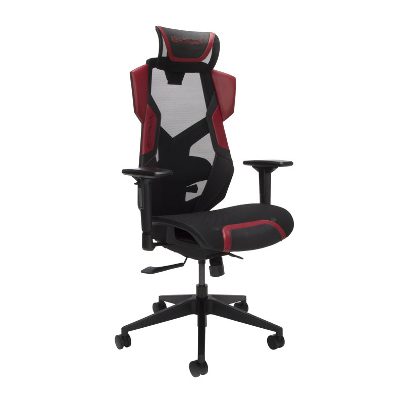 RESPAWN FLEXX Mesh Gaming Chair With Lumbar Support Ergonomic Gaming Chair with Recline Tilt Tension Controls Adjustable Arms 300lb Max Weight With Wheels for Computer Desk Office Reviews Wayfair